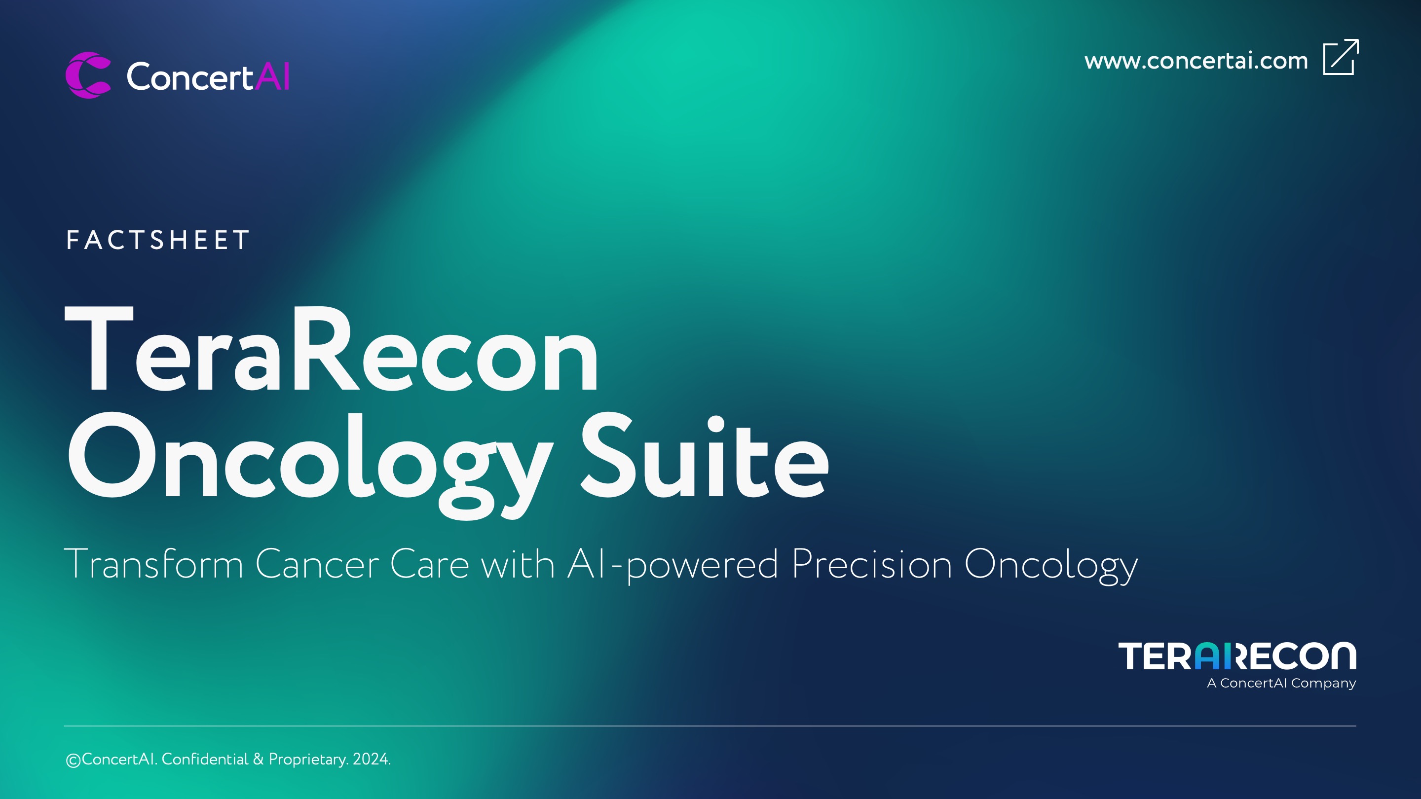 TeraRecon Oncology Suite Factsheet | ConcertAI